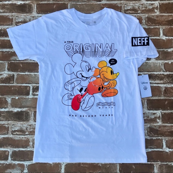 Neff | Shirts | Disney By Neff Mickey Mouse White Tshirt | Poshmark